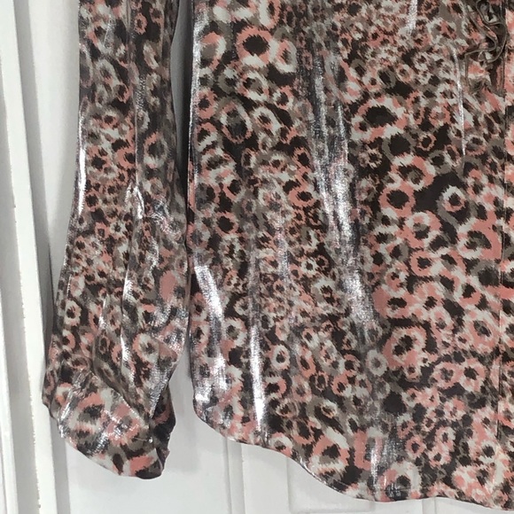 Ruby Rd. | Tops | Ruby Rd Ruffle Front Long Tab Sleeve Sz 6p Shirt ...